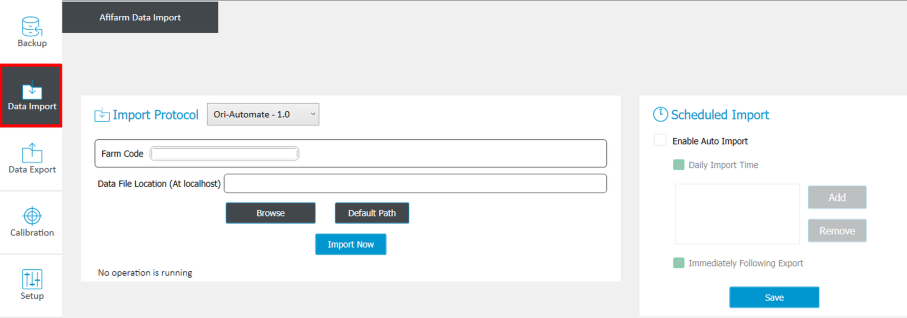 Schedule Data Import